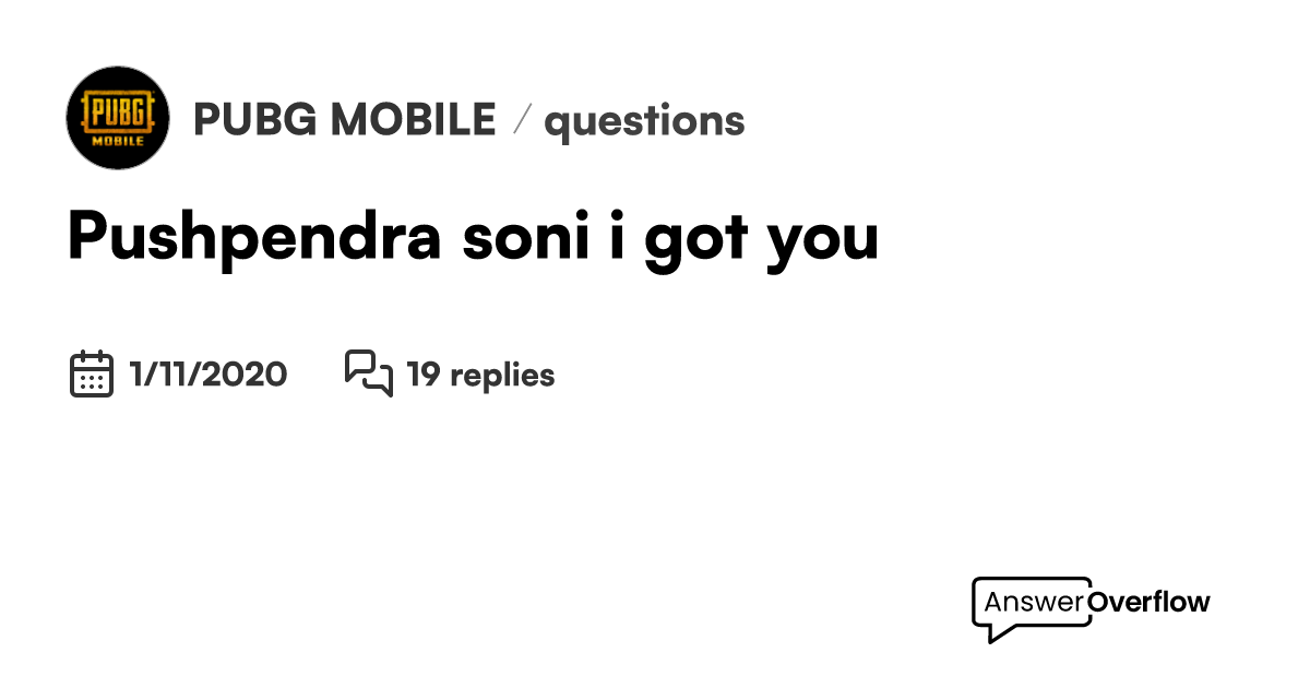 @Pushpendra soni i got you - PUBG MOBILE