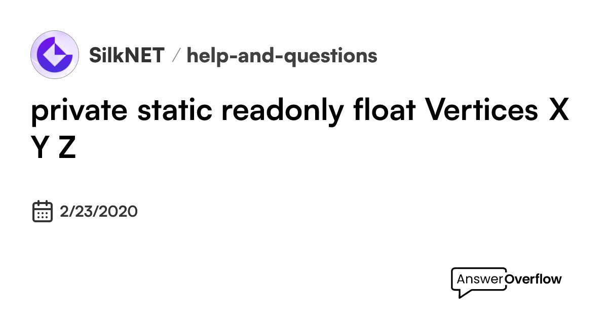 private static readonly float[] Vertices = { //X Y Z U V 0.5f, 0.5f, 0.0f, 1f, 1f, 0.5f, -0.5f ...