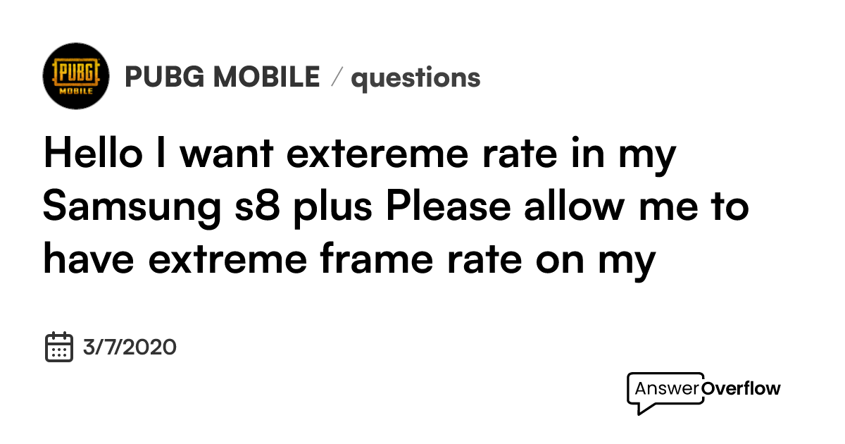 Hello I want extereme rate in my Samsung s8 plus. Please allow me to ...