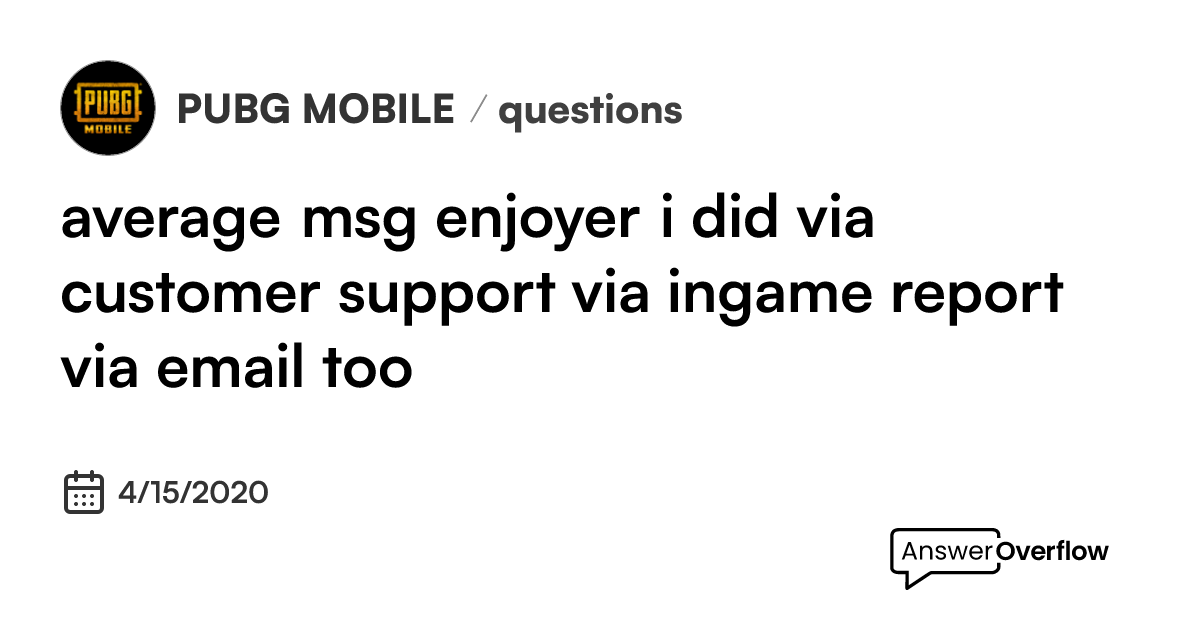 @average msg enjoyer 🇵🇸 i did via customer support via ingame report ...