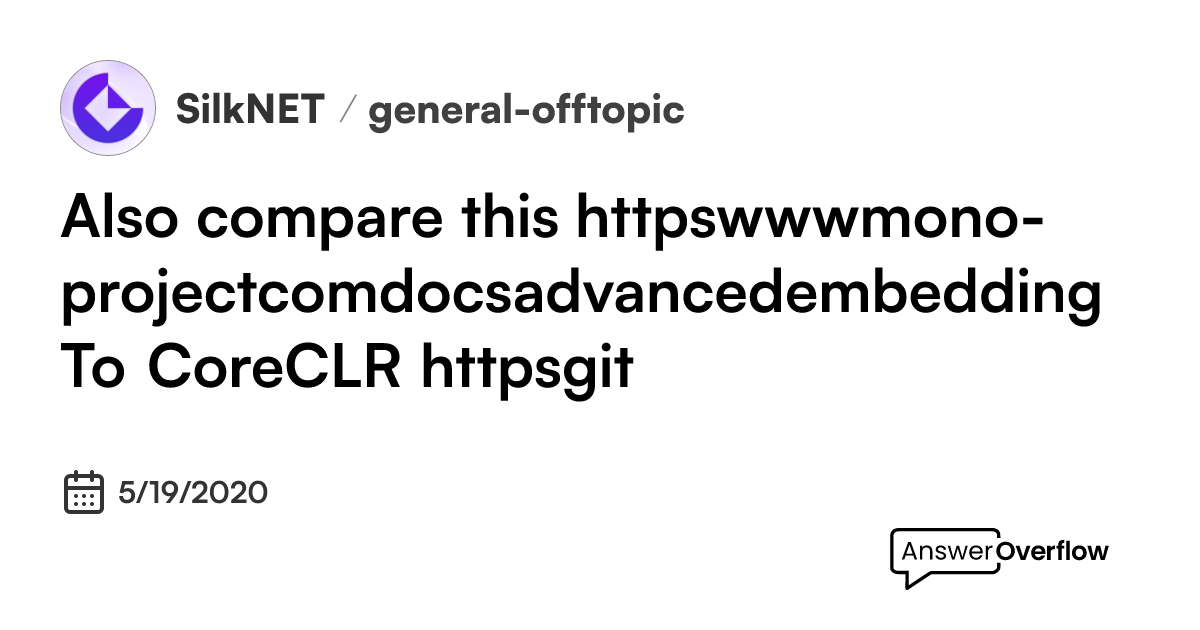 Also compare this To CoreCLR: - Silk.NET