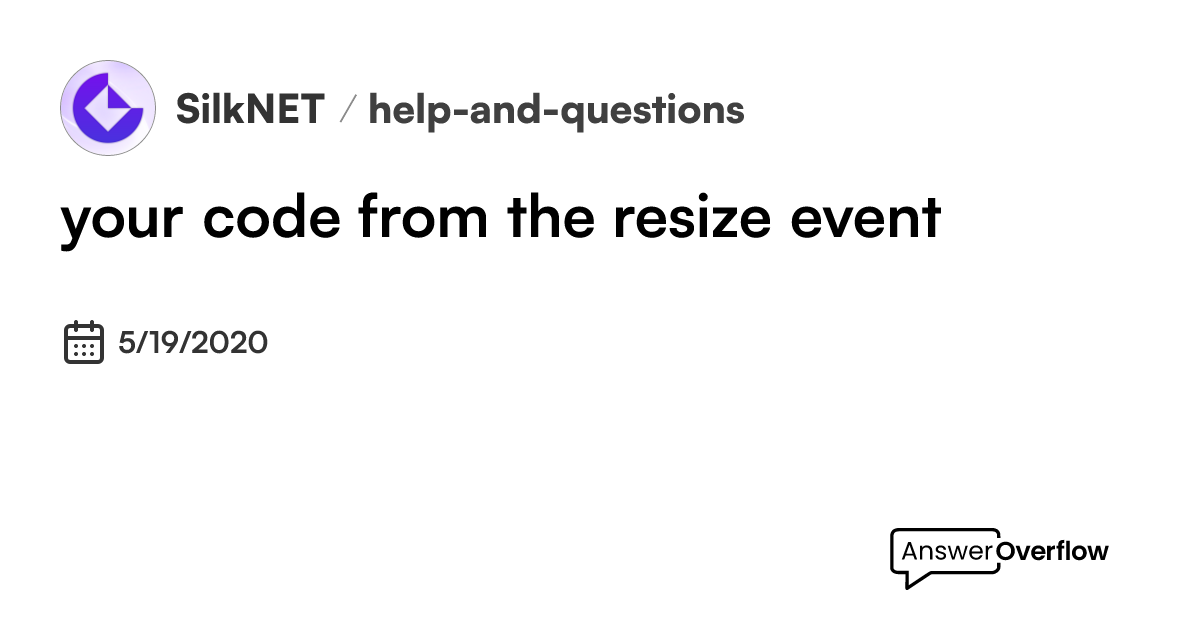 your code from the resize event - Silk.NET