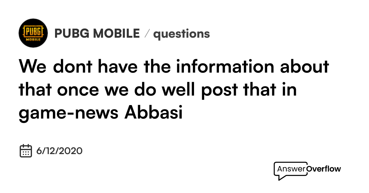 We don't have the information about that, once we do we'll post that in #game-news, @Abbasi ...