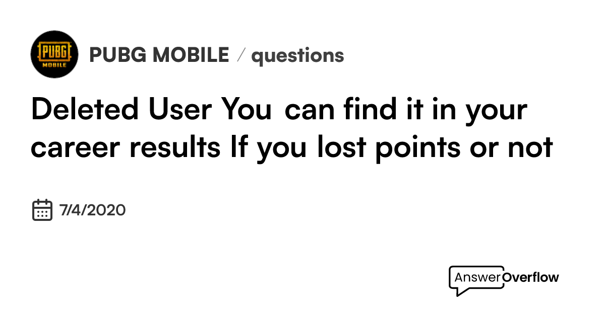 @Deleted User You can find it in your career results. If you lost ...