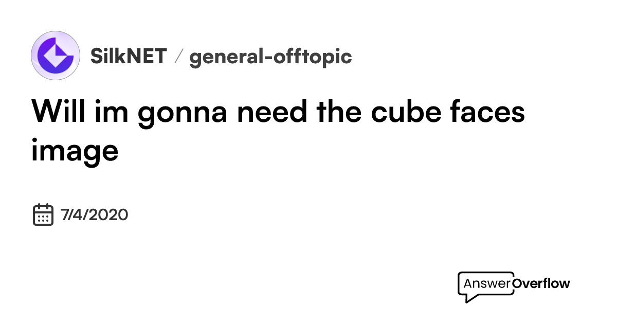 Will im gonna need the cube faces image 😄 - Silk.NET