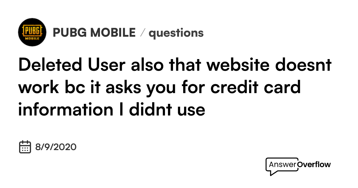 @Deleted User also that website doesnt work bc it asks you for credit card information. I didnt ...
