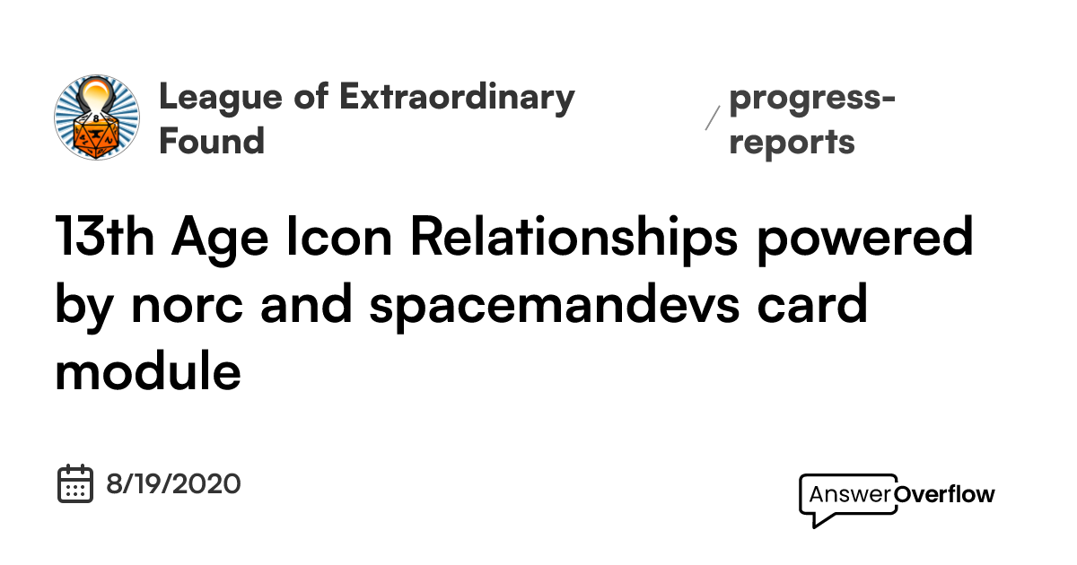 13th Age Icon Relationships, powered by @norc. and @spacemandev's card ...