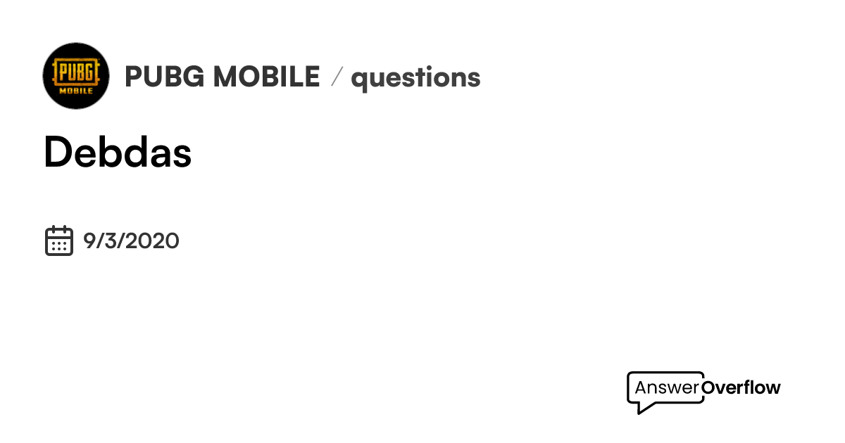 @Debdas: - PUBG MOBILE