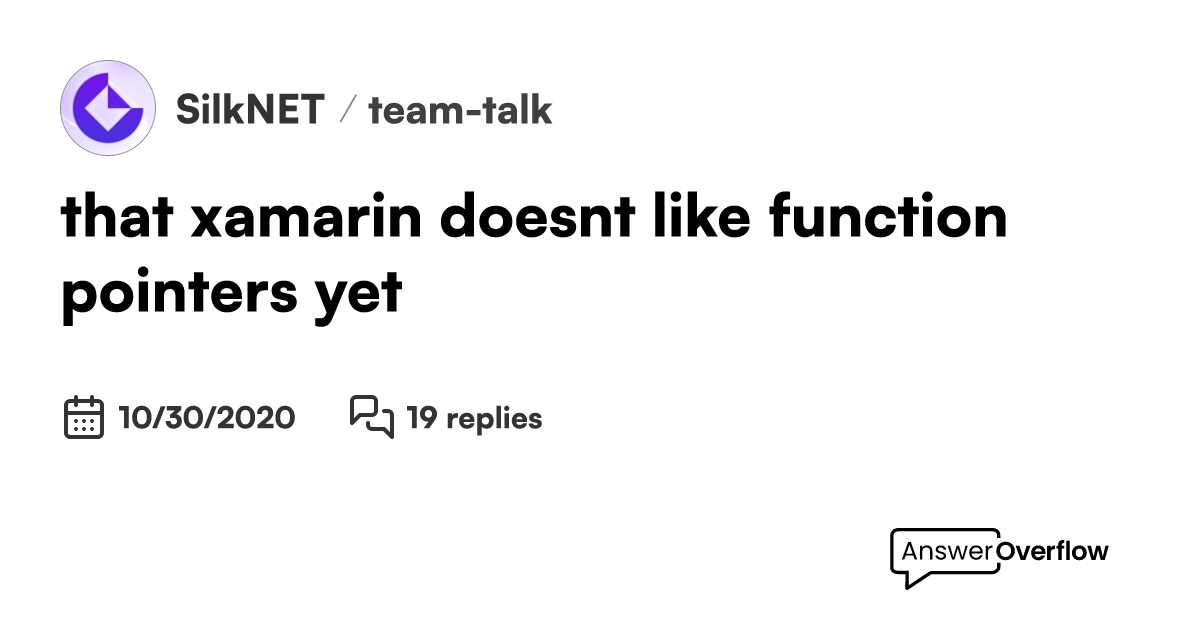 that xamarin doesn't like function pointers yet - Silk.NET
