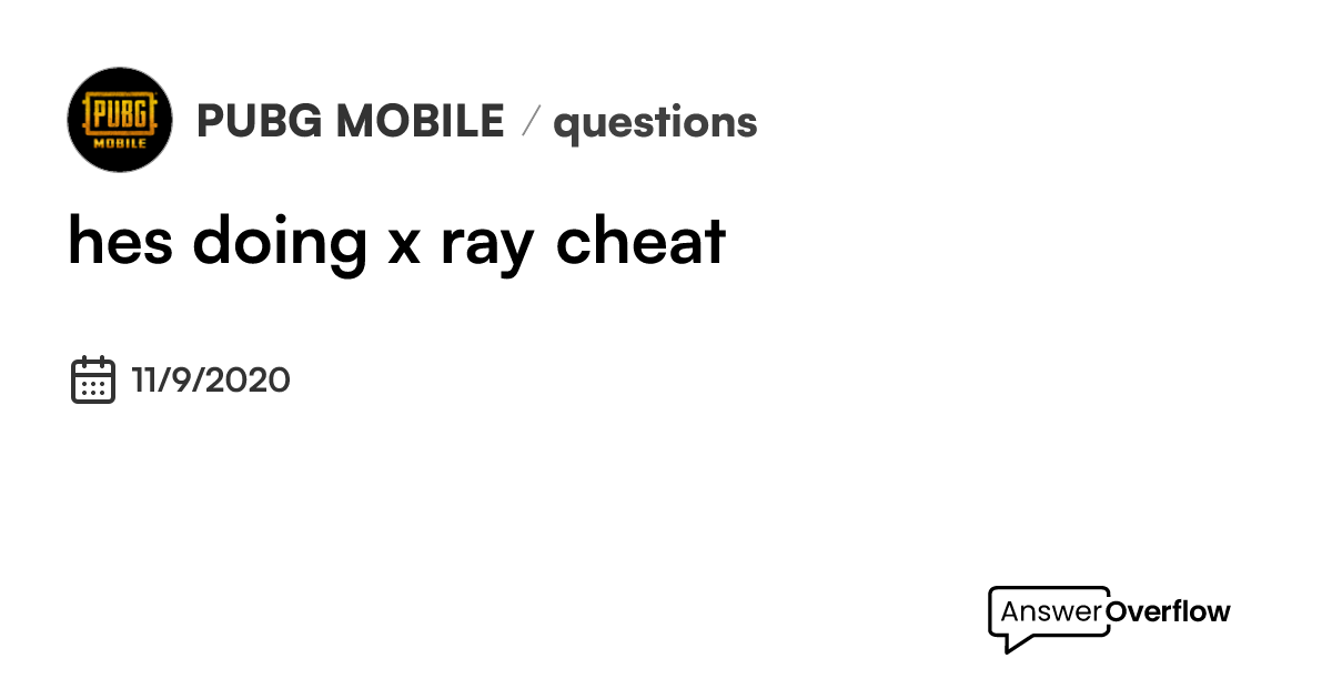 hes doing x ray cheat - PUBG MOBILE