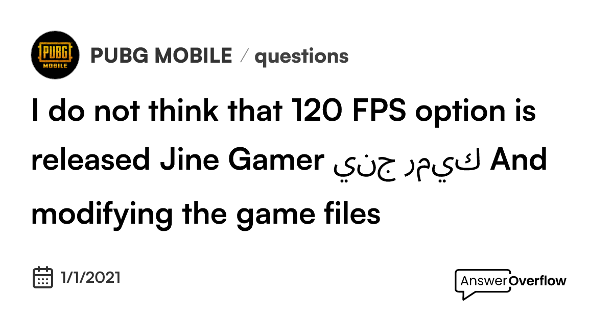 I do not think that 120 FPS option is released, @Jine Gamer جني كيمر ...