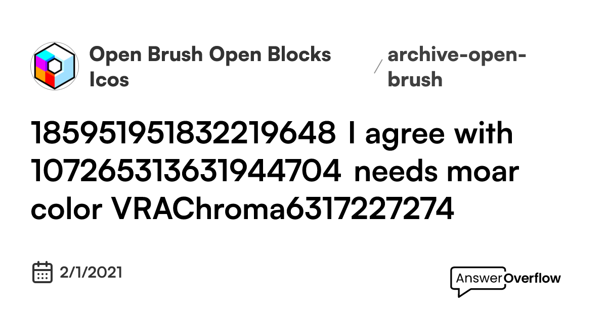 @Alex Coulombe I agree with @Kate