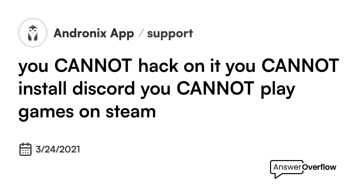 you CANNOT hack on it. you CANNOT install discord, you CANNOT play ...