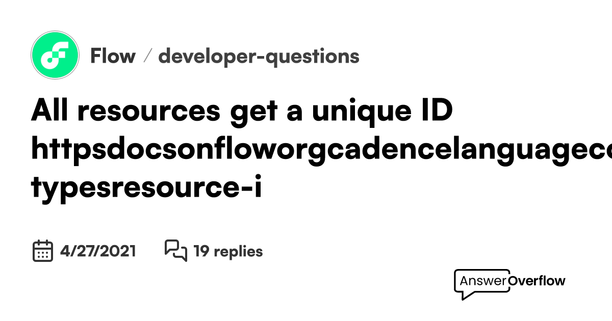 All resources get a unique ID: https://docs.onflow.org/cadence/language/composite-types/# ...
