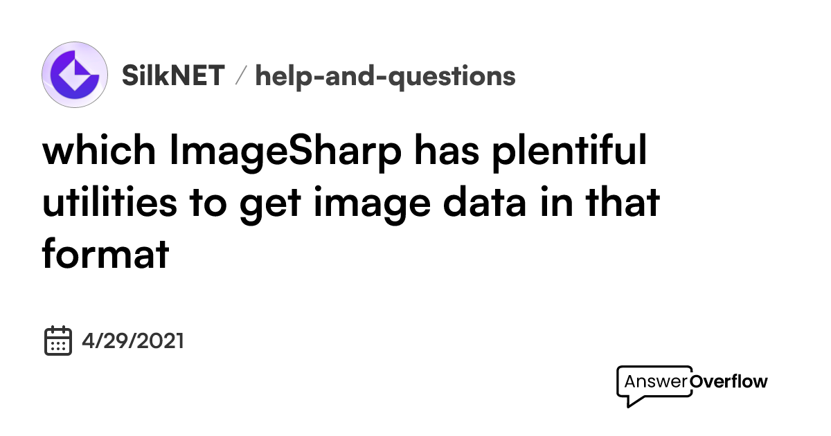 which ImageSharp has plentiful utilities to get image data in that ...