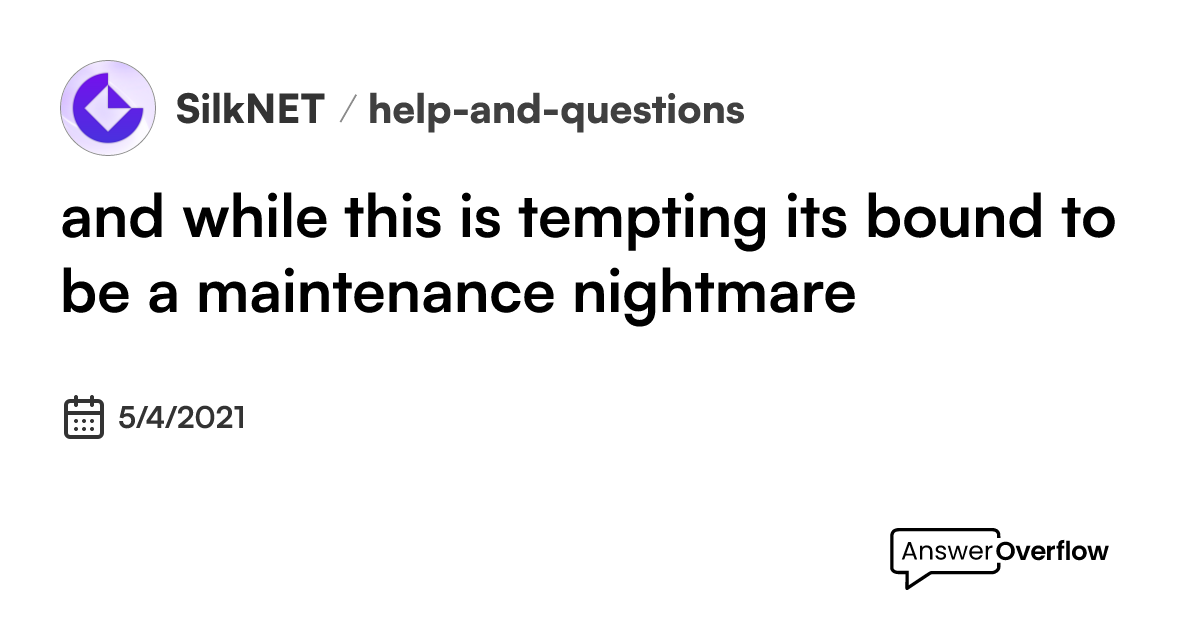 and while this is tempting, it's bound to be a maintenance nightmare ...