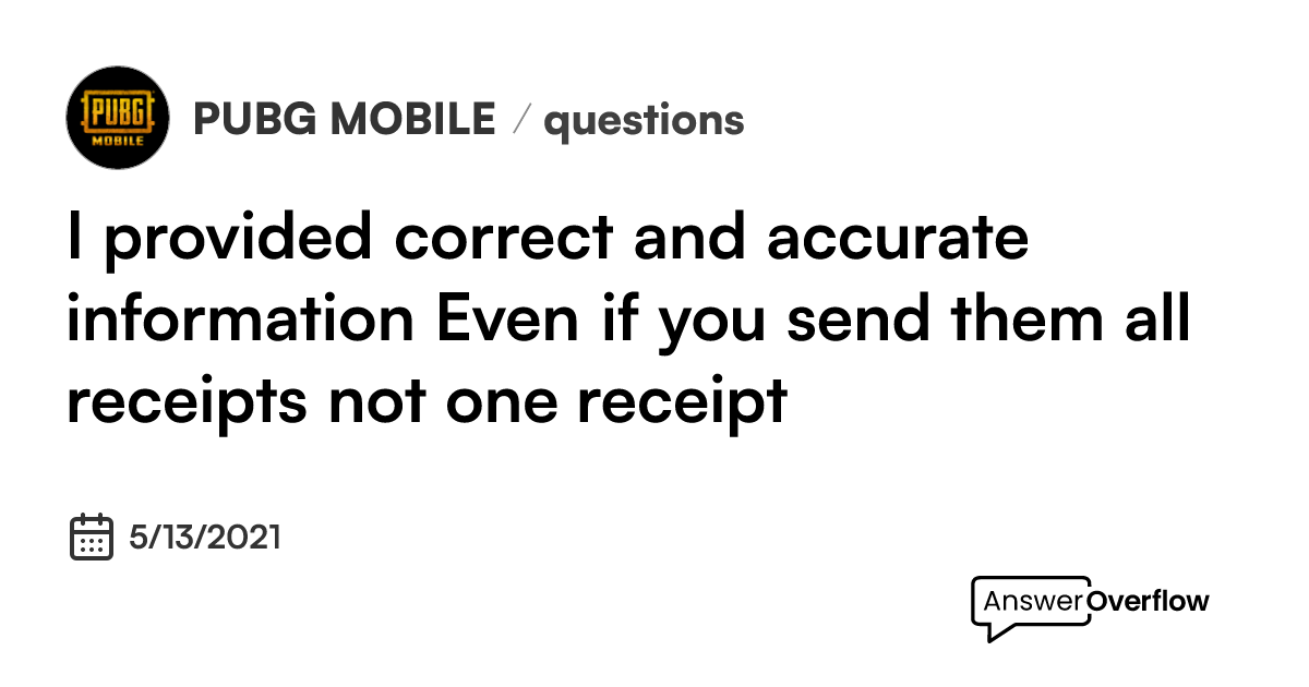 I provided correct and accurate information Even if you send them all ...