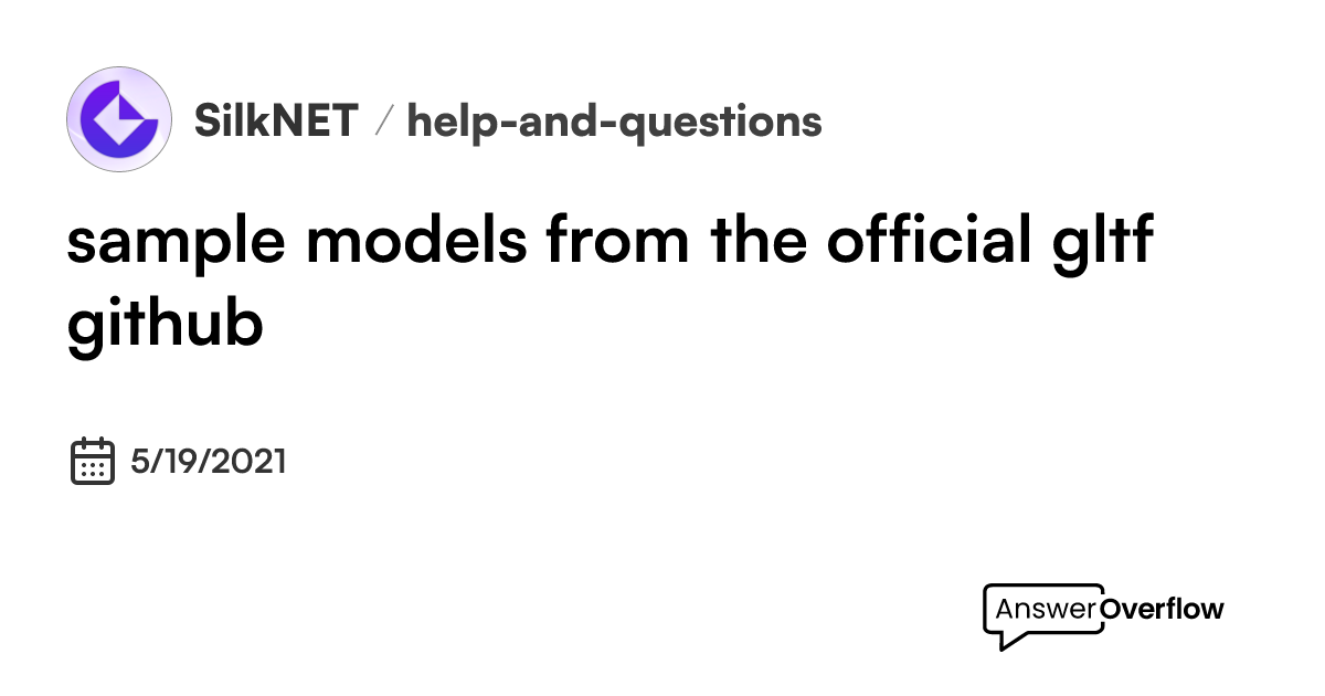 sample models from the official gltf github - Silk.NET