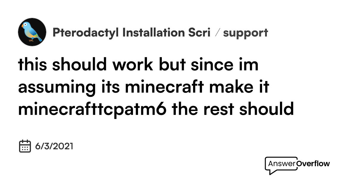 this should work but since im assuming its minecraft make it _minecraft._tcp.atm6, the rest ...