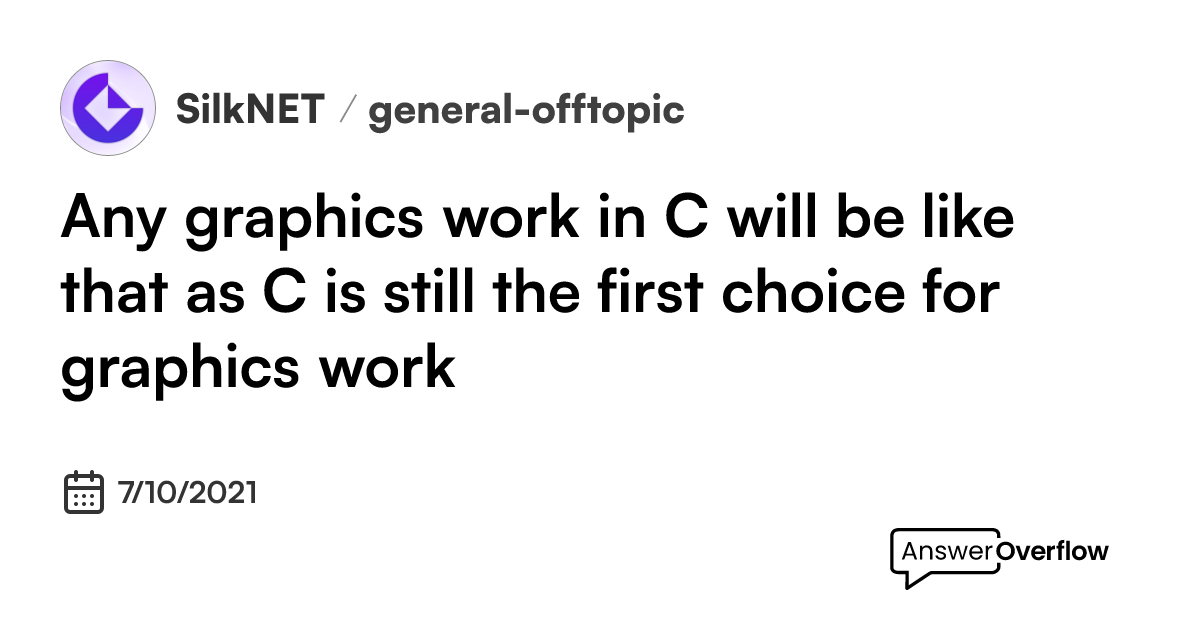 Any graphics work in C# will be like that as C++ is still the first ...