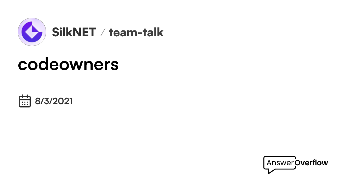 codeowners - Silk.NET