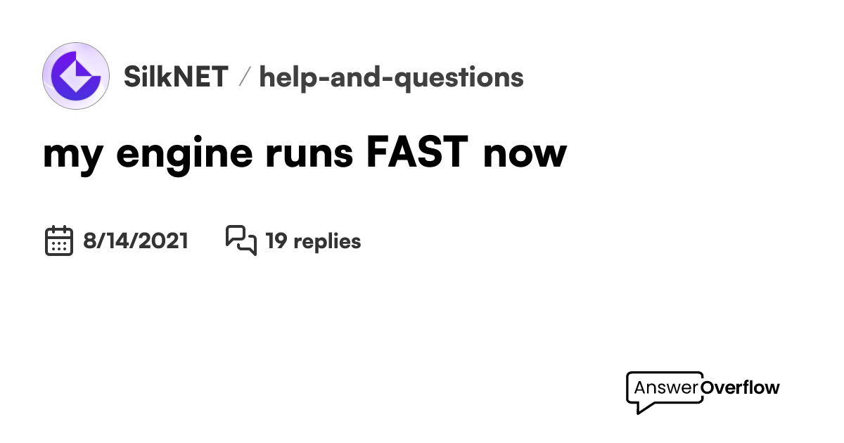 my engine runs FAST now - Silk.NET