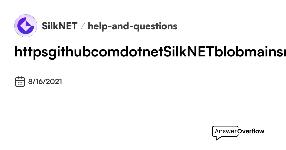 - Silk.NET