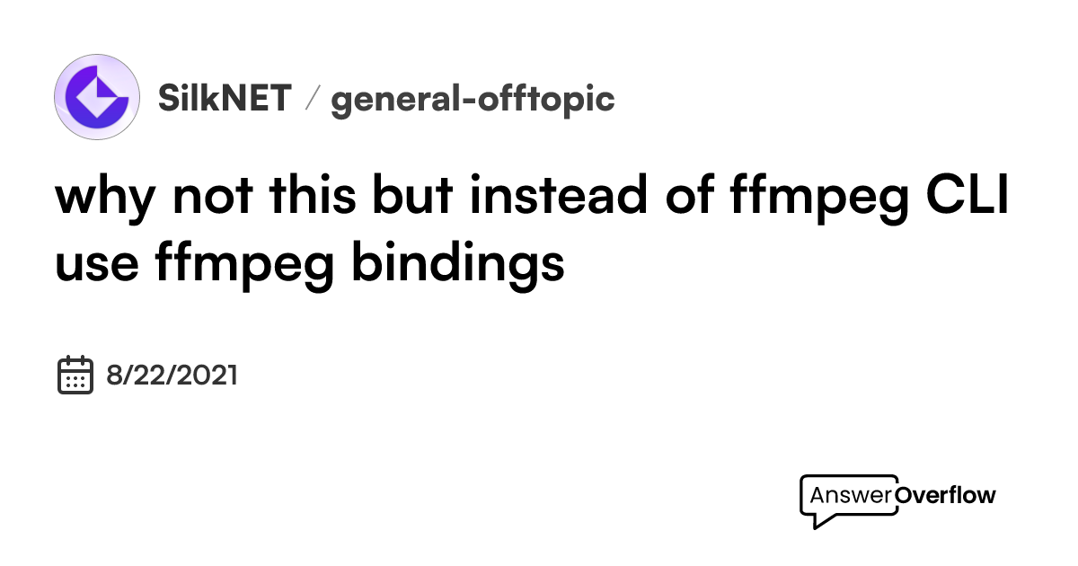 why not this, but instead of ffmpeg CLI use ffmpeg bindings? - Silk.NET