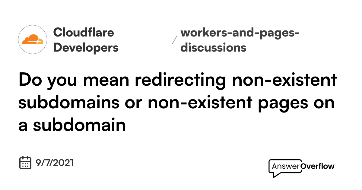 Do you mean redirecting non-existent subdomains, or non-existent pages ...