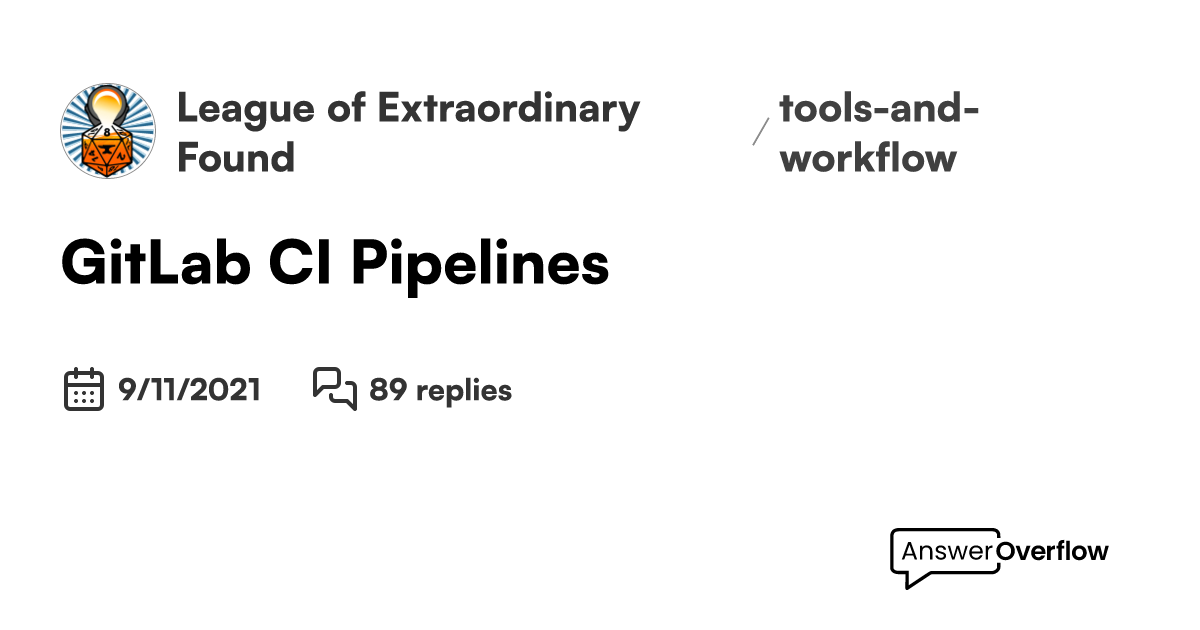 GitLab CI Pipelines - League of Extraordinary FoundryVTT Developers