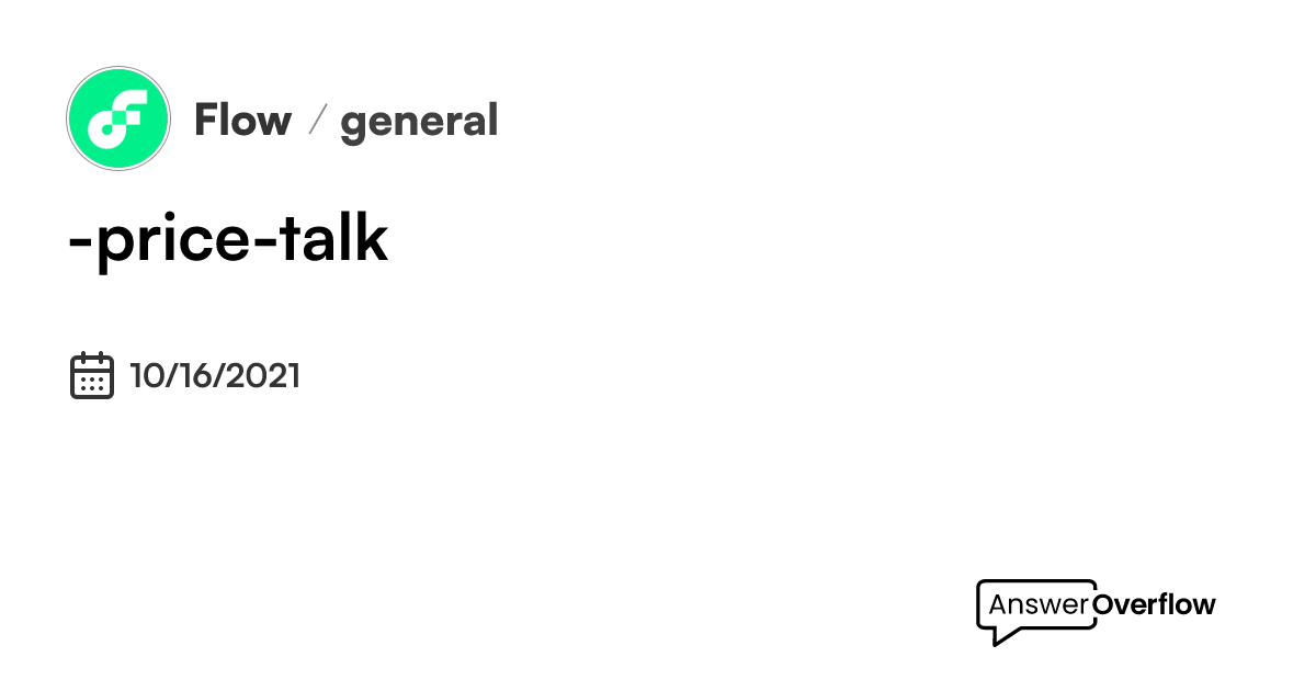 -price-talk - Flow