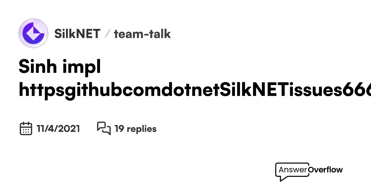 Sinh impl: - Silk.NET