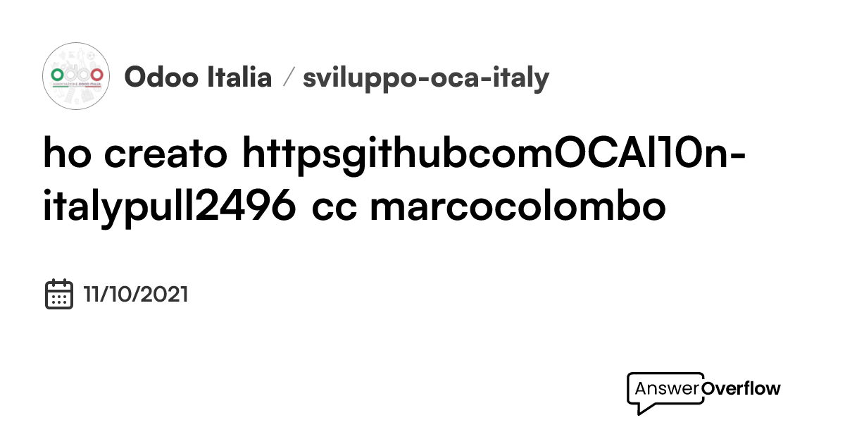 ho creato https://github.com/OCA/l10n-italy/pull/2496 cc @marco.colombo - Odoo Italia