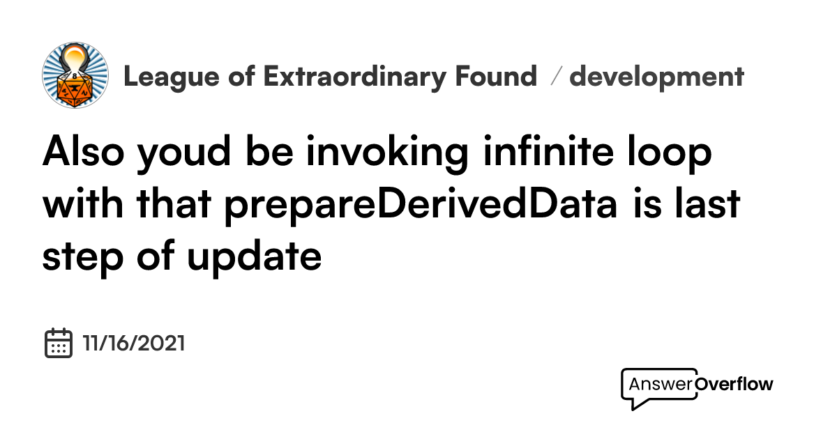 Also you'd be invoking infinite loop with that (prepareDerivedData is last step of .update ...