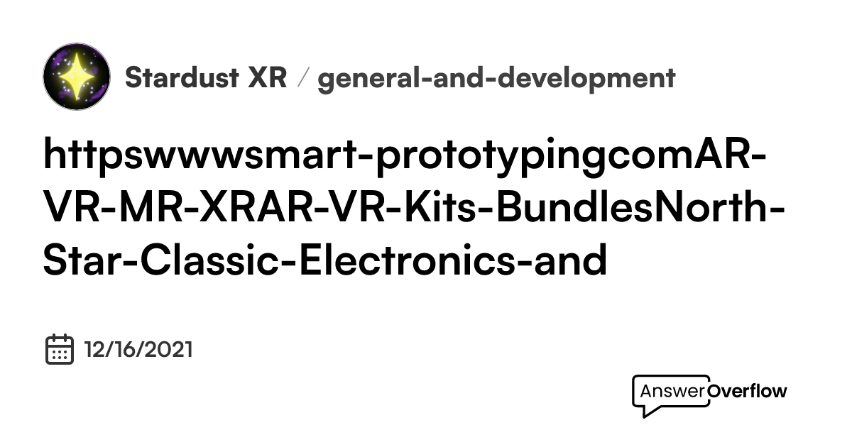 https://www.smart-prototyping.com/AR-VR-MR-XR/AR-VR-Kits-Bundles/North-Star-Classic-Electronics ...