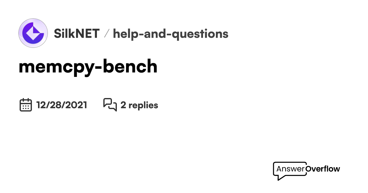 memcpy-bench - Silk.NET