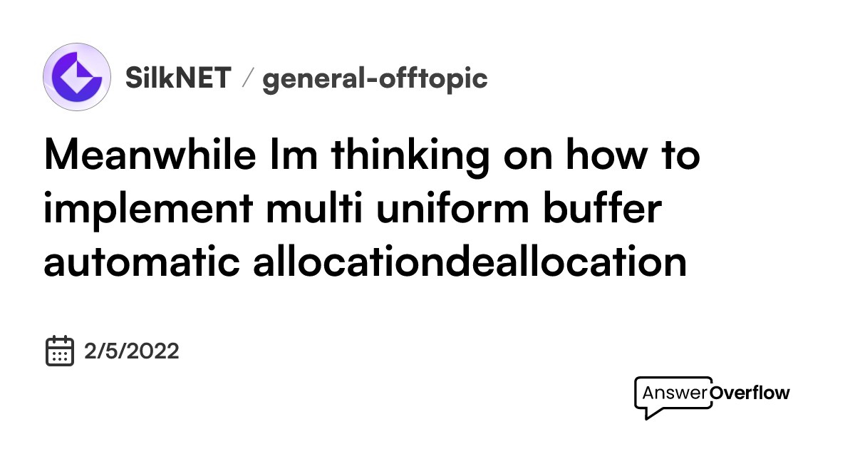 Meanwhile I'm thinking on how to implement multi uniform buffer ...