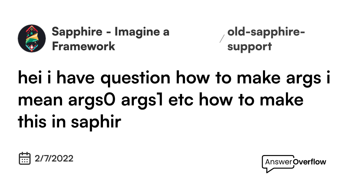 hei i have question, how to make args ? i mean args[0], args[1] ... etc ...