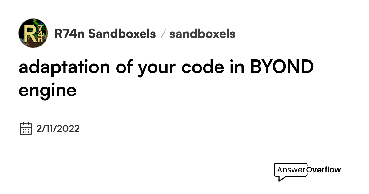adaptation of your code in BYOND engine - 🚨 R74n / Sandboxels