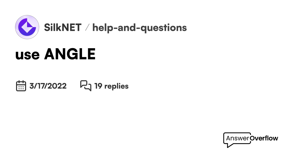 use ANGLE - Silk.NET
