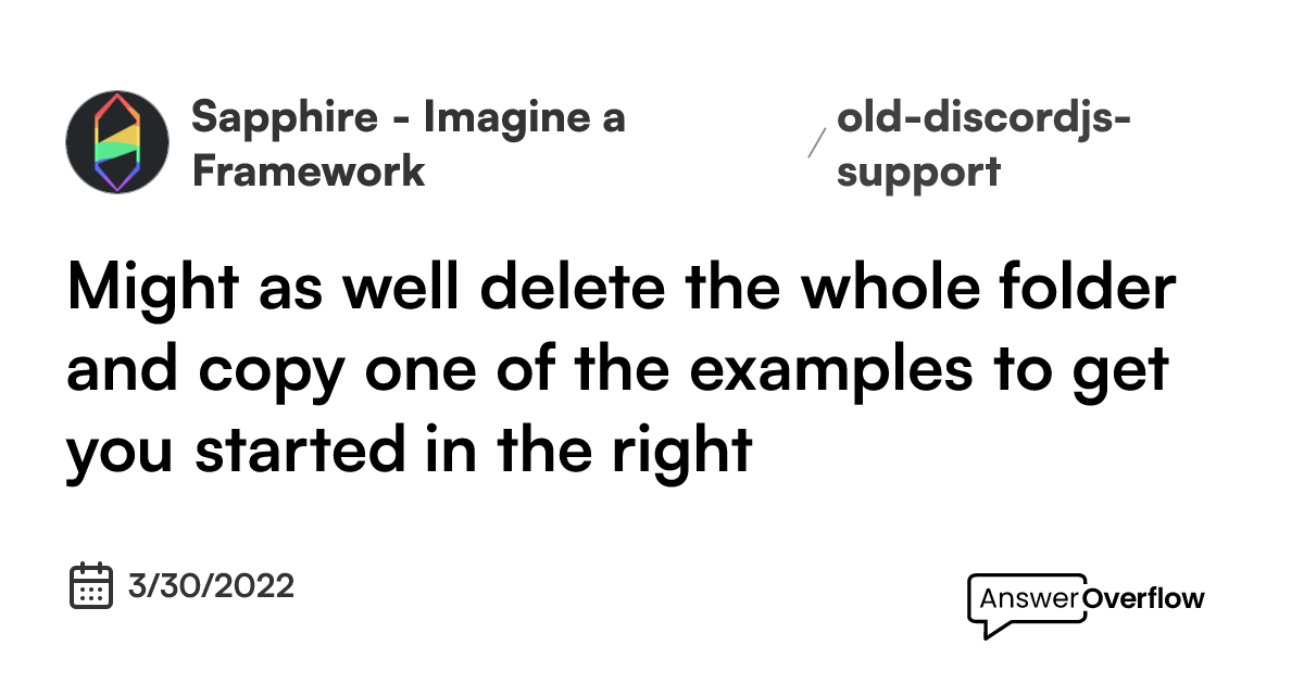 Might as well delete the whole folder and copy one of the examples to ...