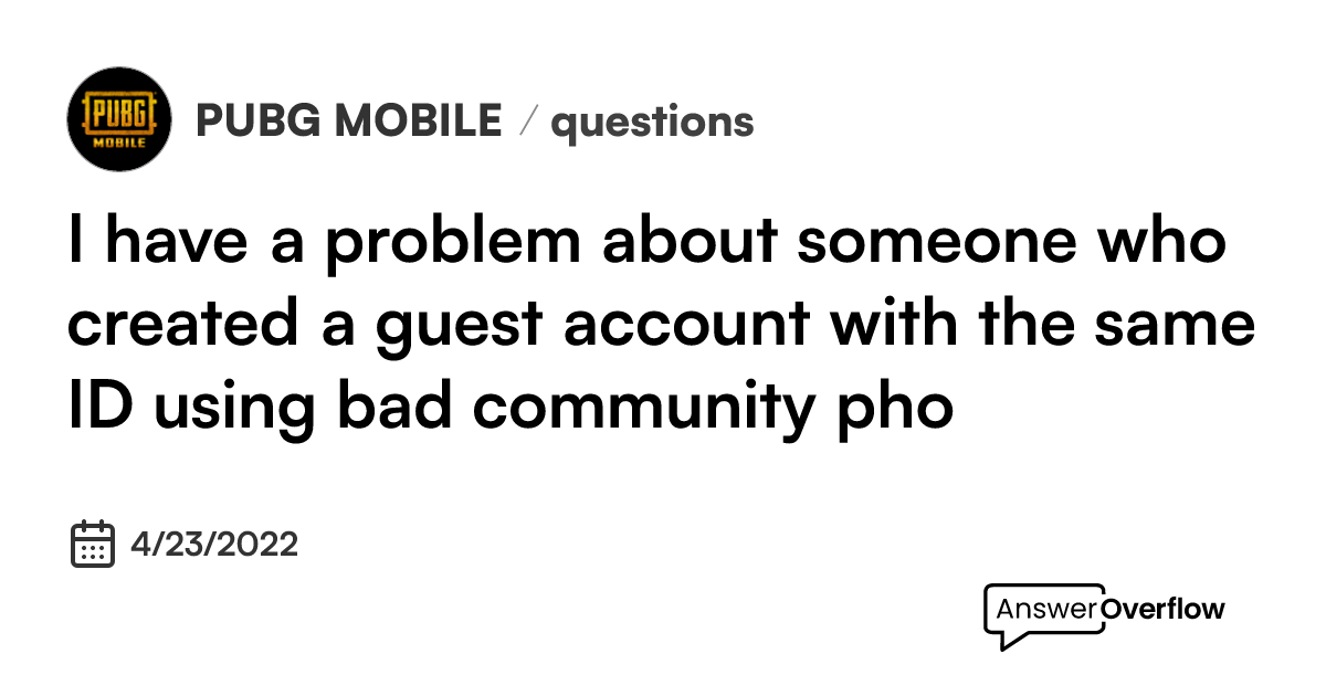 I have a problem about someone who created a guest account with the ...