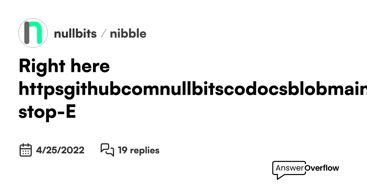Right here! https://github.com/nullbitsco/docs/blob/main/nibble/build_guide_en.md#%EF%B8%8F-stop ...