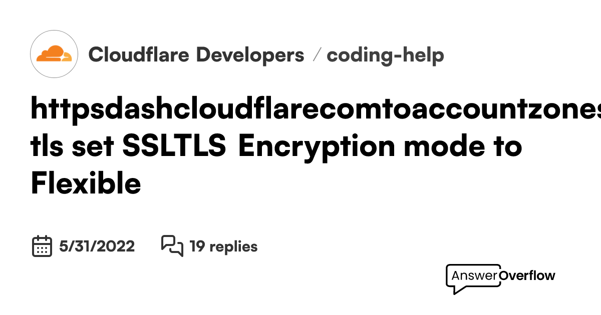 https://dash.cloudflare.com/?to=/:account/:zone/ssl-tls, set SSL/TLS Encryption mode to Flexible ...