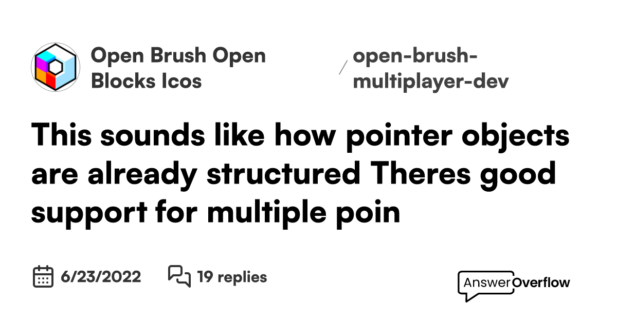 This sounds like how pointer objects are already structured. There's good support for multiple ...