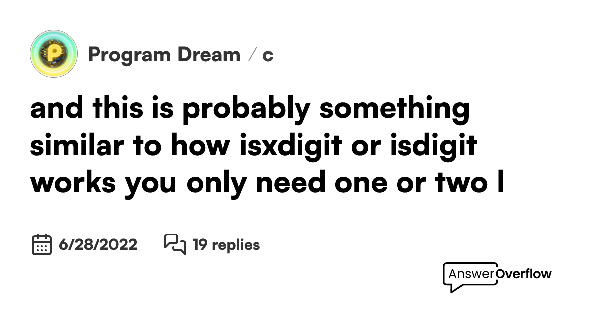 and this is probably something similar to how isxdigit or isdigit works ...