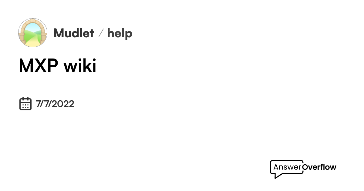 MXP wiki - Mudlet