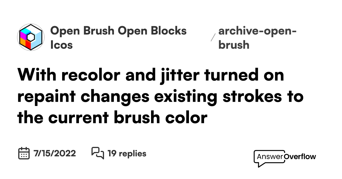 With "recolor" and "jitter" turned on, repaint changes existing strokes to the current brush ...